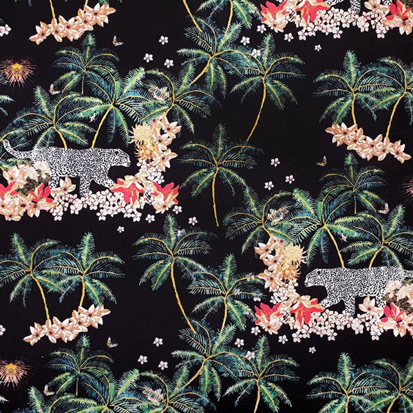 Jungle Print Fabric - Etsy