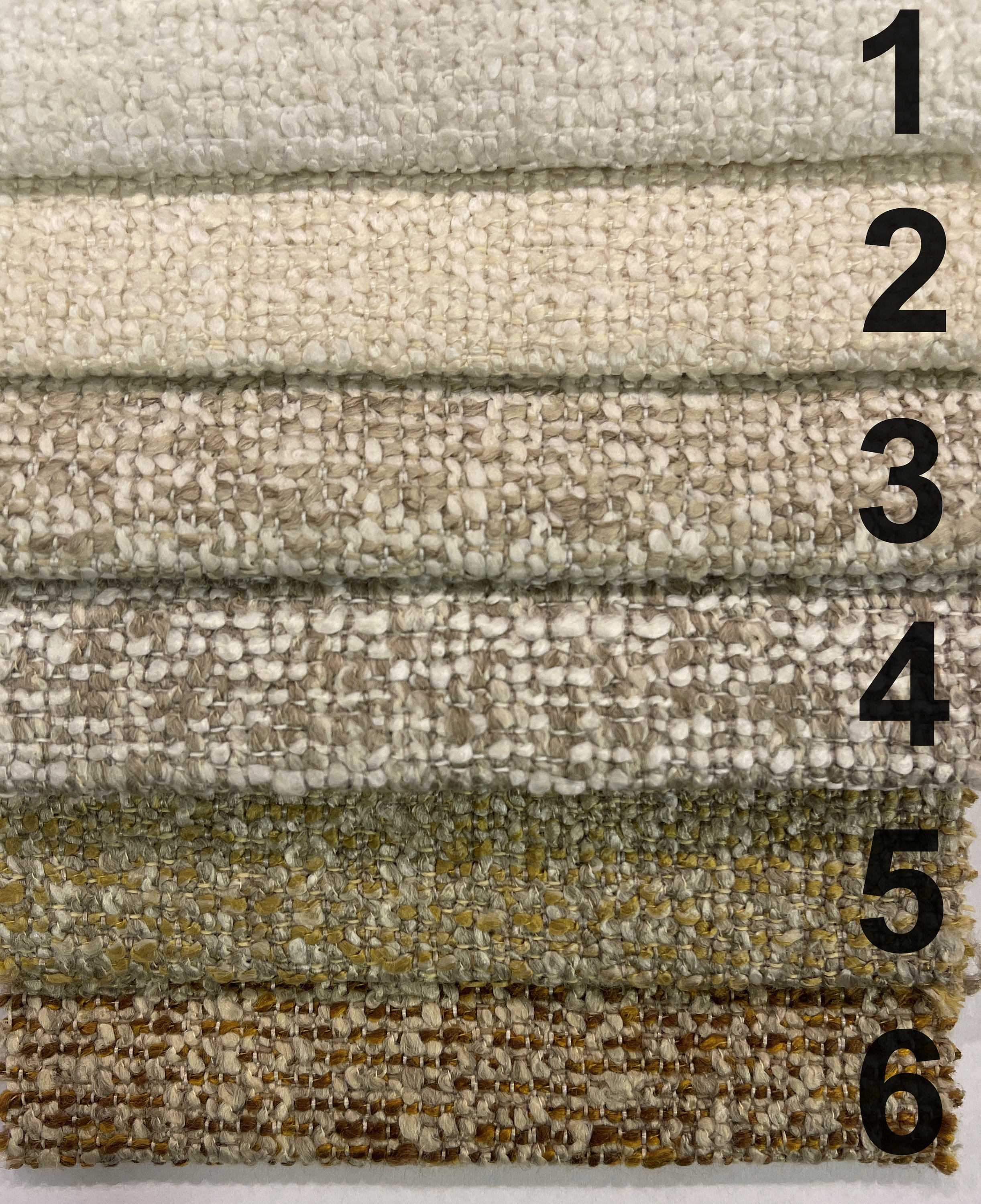 Multi 6 Color Boucle Upholstery Fabric by the Yard, Home Decor Boucle ...