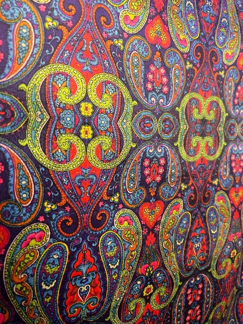 Ethnic Pattern Upholstery Velvet Print Fabric by the Yards, Glossy ...
