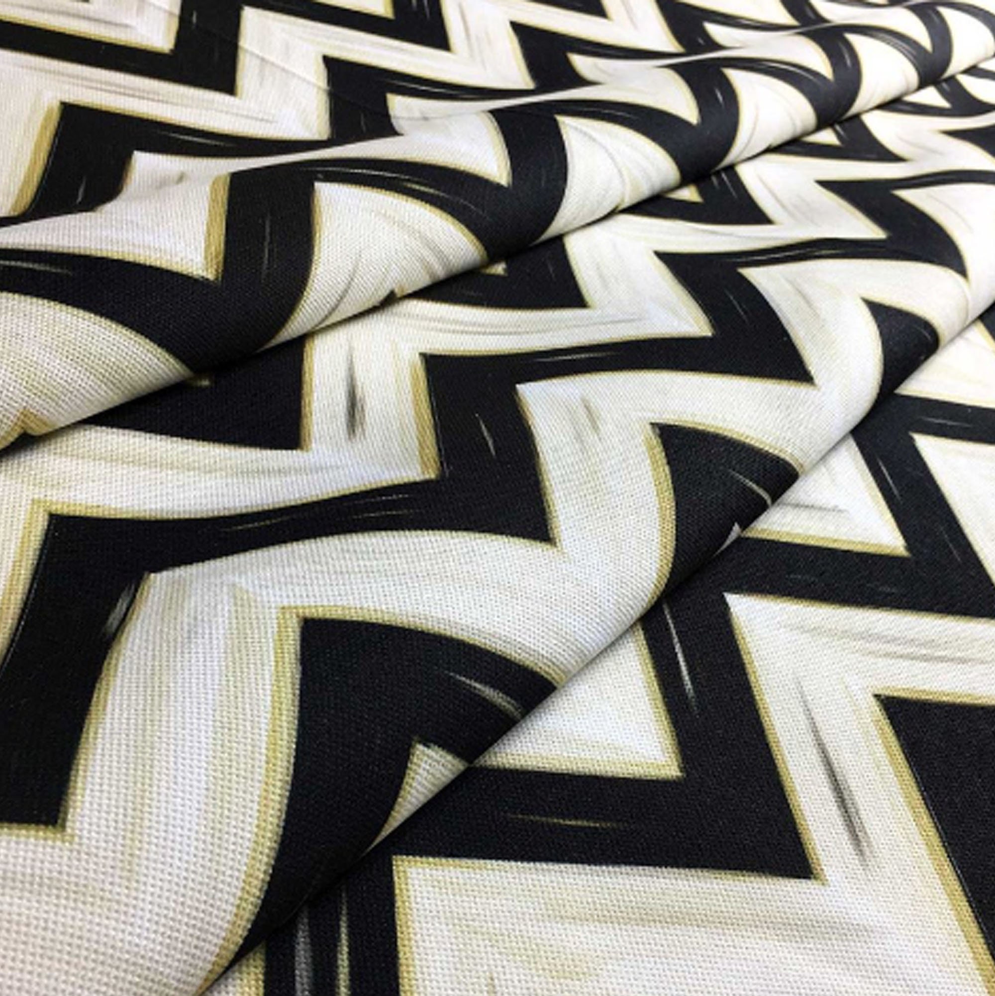 Vintage Zigzag Pattern Upholstery Fabric by the - Etsy