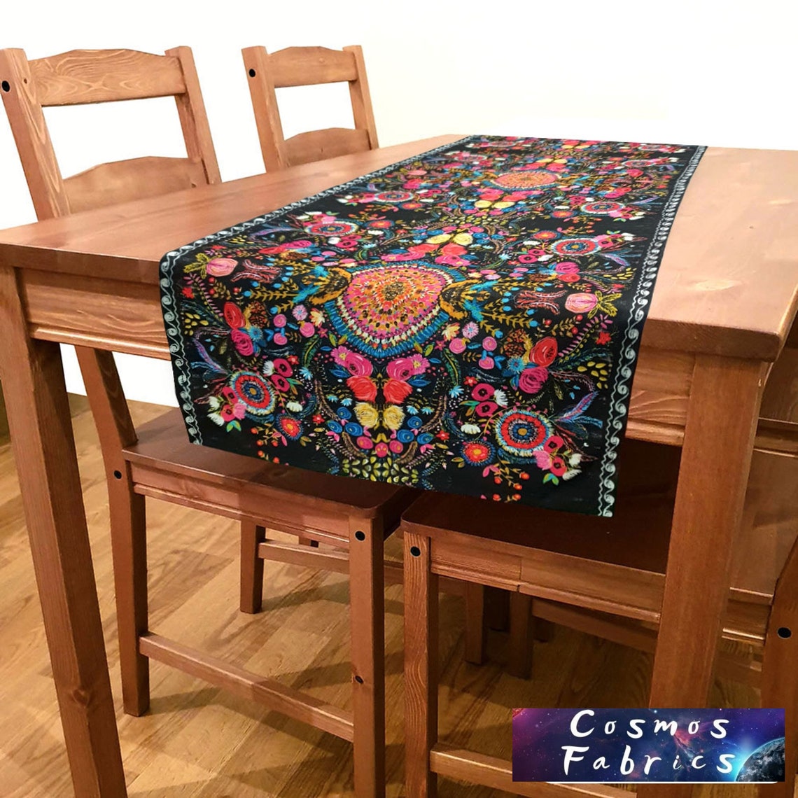 Suzani Ikat Pattern Table Runner 18''x 55'' | Etsy