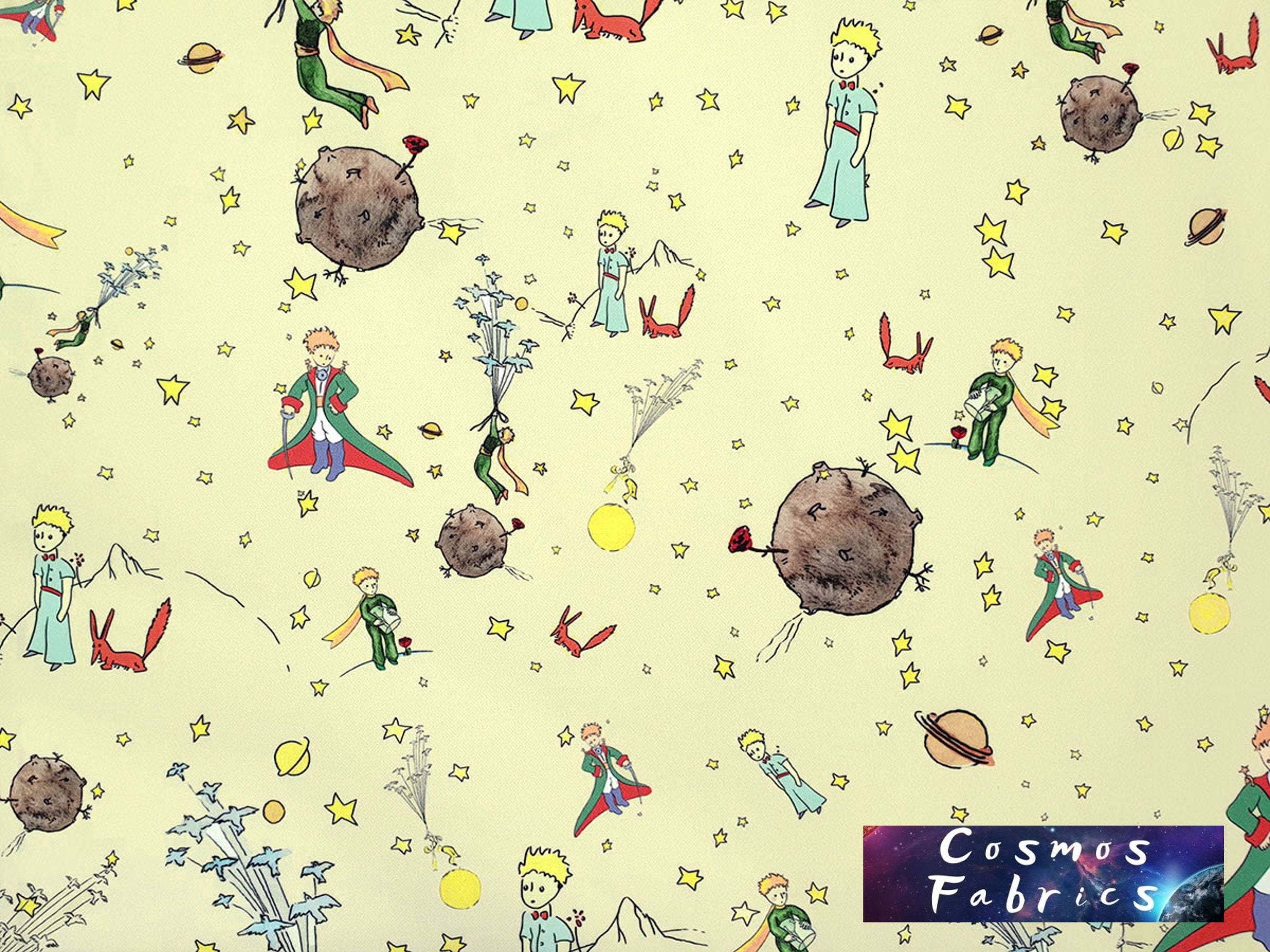 Little Prince Pattern by the Yard Pop Art Home Decor Fabric - Etsy