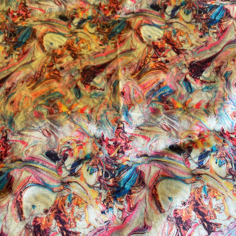 Printed Velvet Fabric - Etsy