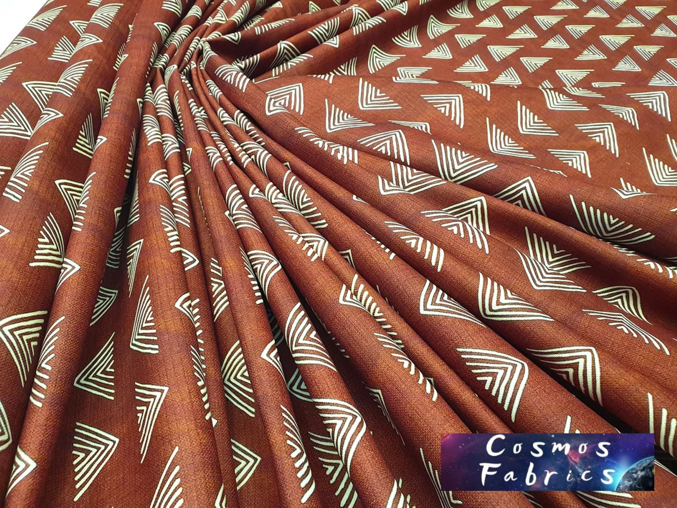 Pyramid Pattern Tribal Mudcloth Fabric by the Meter Floral | Etsy