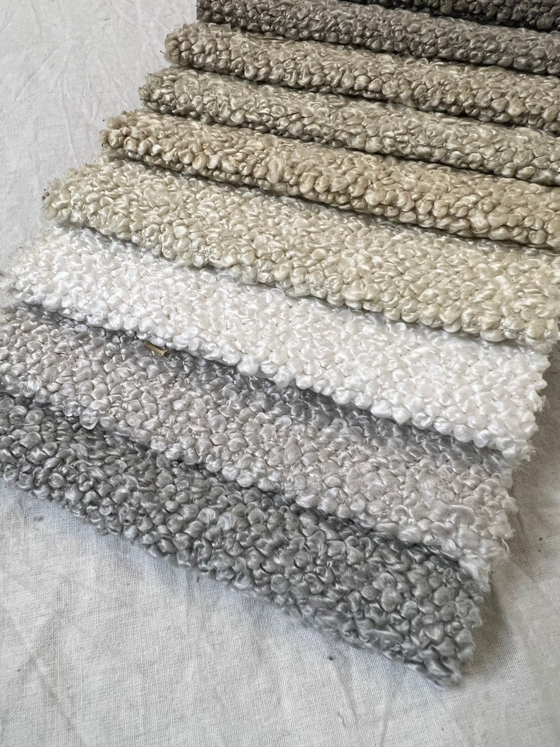 9 Color Boucle Heavy Upholstery Fabric by the Yard Faux - Etsy