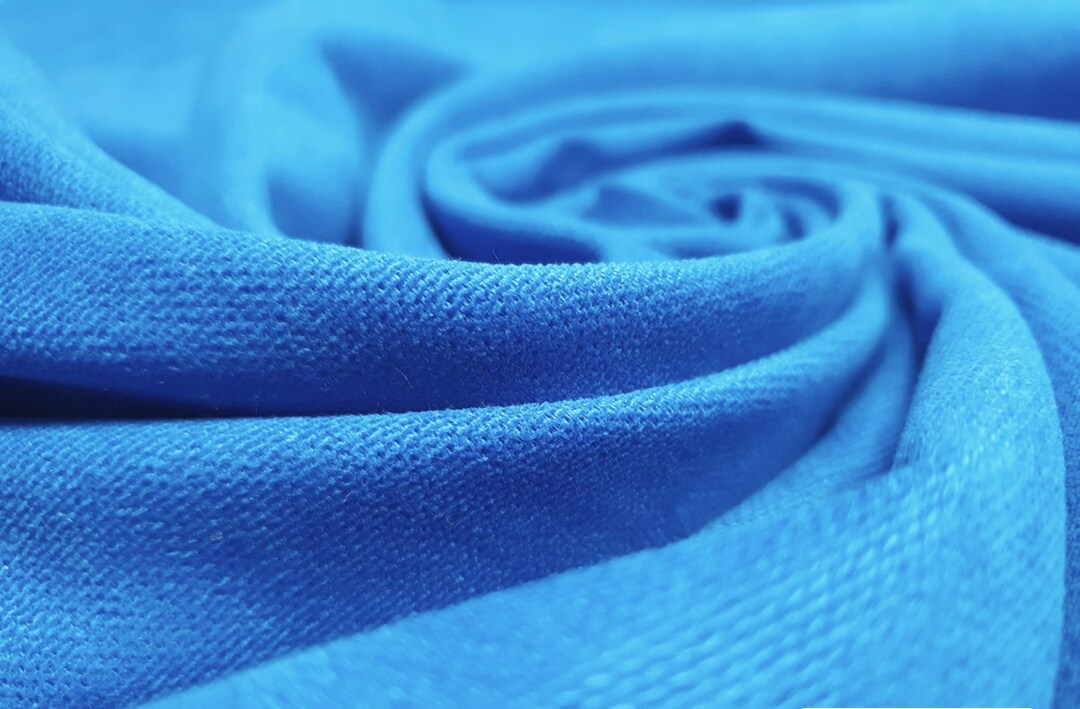 Sky Blue Upholstery Fabric by the Meter, Colored Home Decor Fabric ...