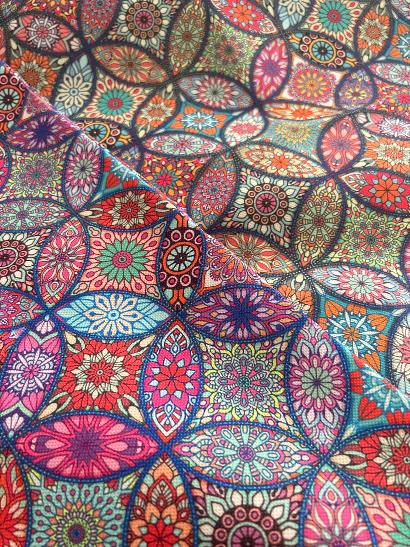 Mandala Pattern Fabric by the Meter Geometric Home Decor - Etsy