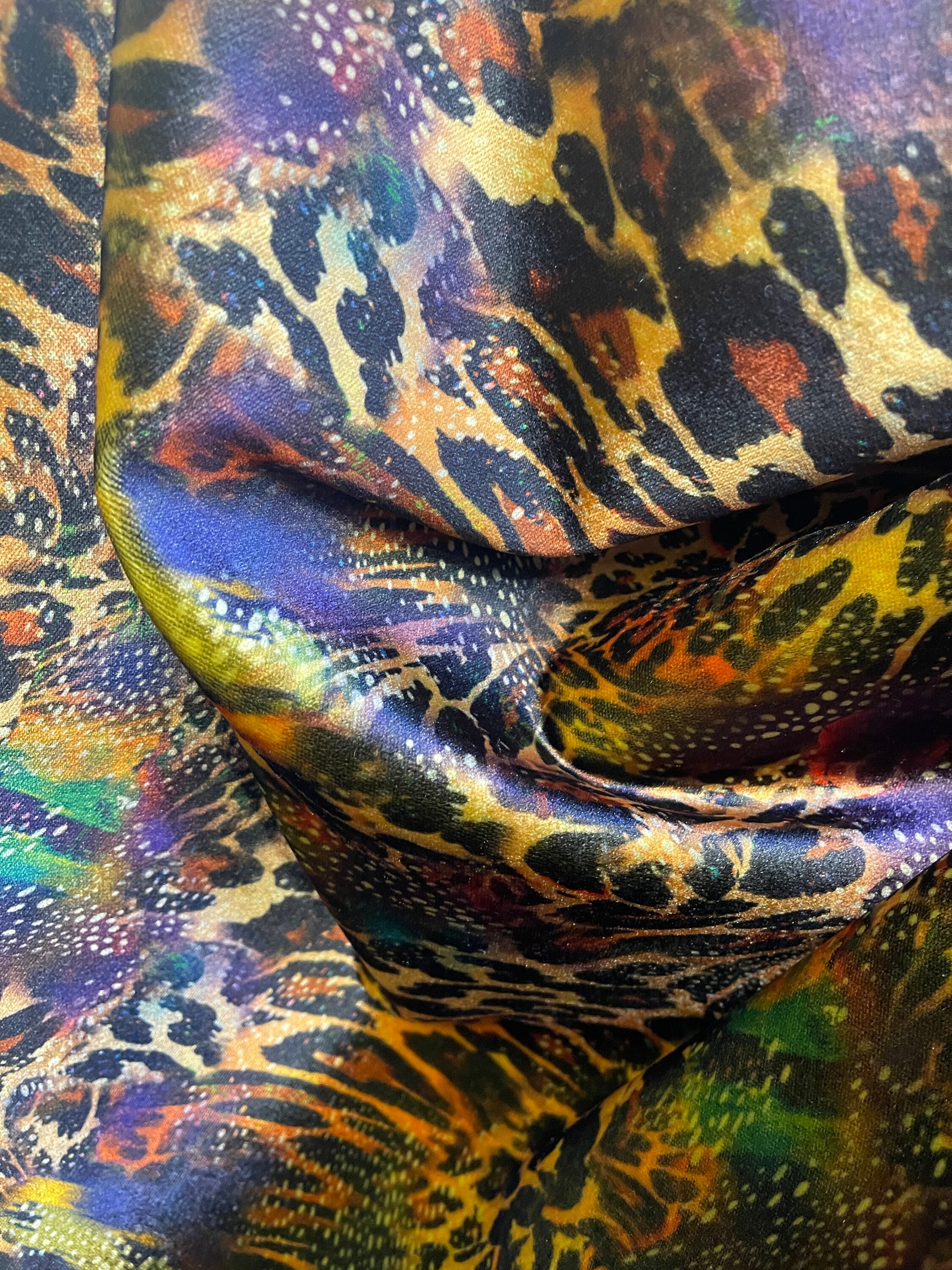 Shiny Leopard Pattern Upholstery Velvet Print Fabric by the - Etsy