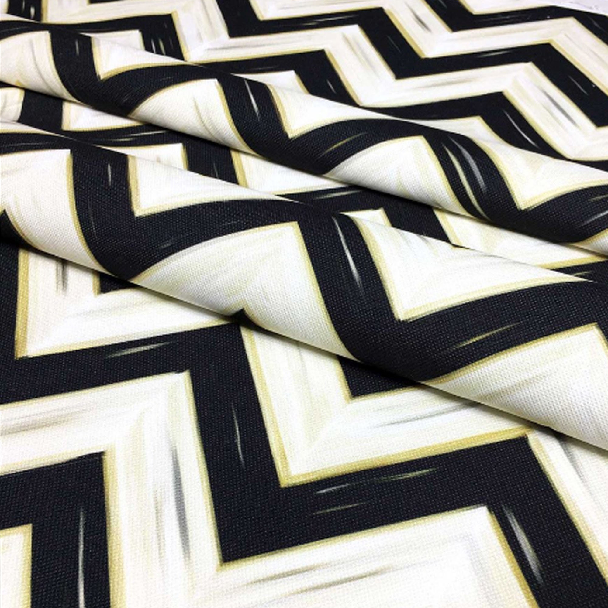 Vintage Zigzag Pattern Upholstery Fabric by the - Etsy