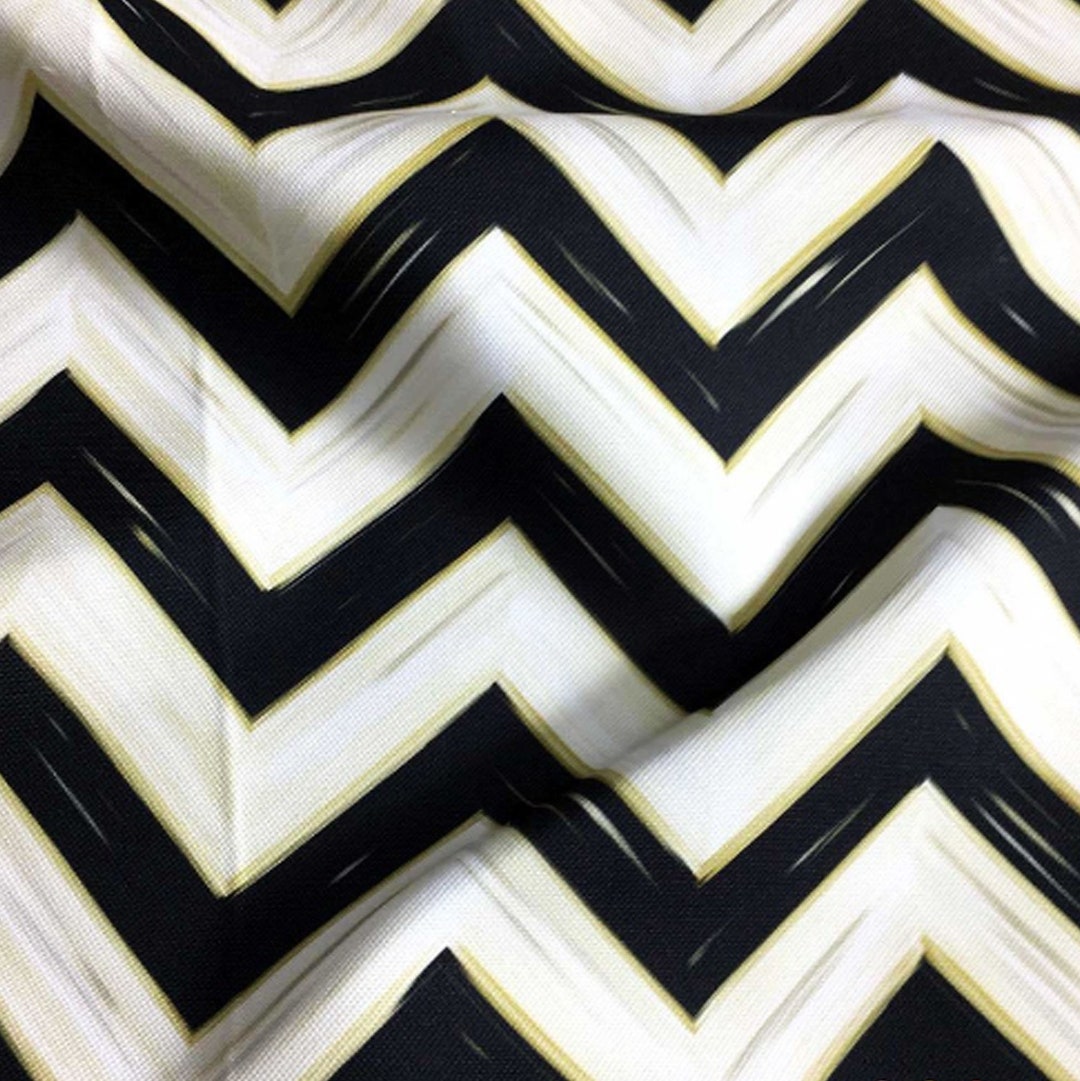 Vintage Zigzag Pattern Upholstery Fabric by the Meter,geometric Home ...