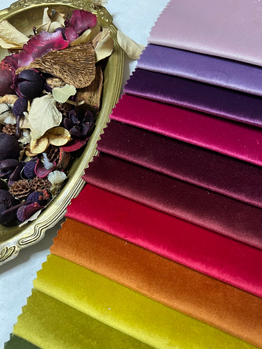 Soft Velvet Upholstery Fabric by the Yards, Velvet Fabric for Home ...