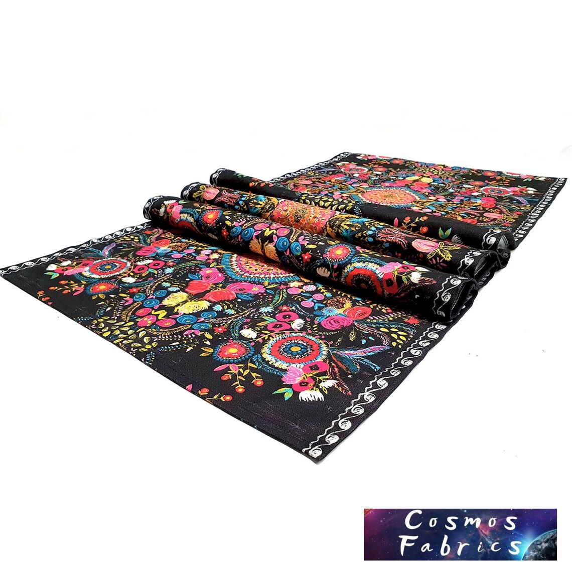 Suzani Ikat Pattern Table Runner, 18''x 55'' (45x140cm) Ethnic Home ...