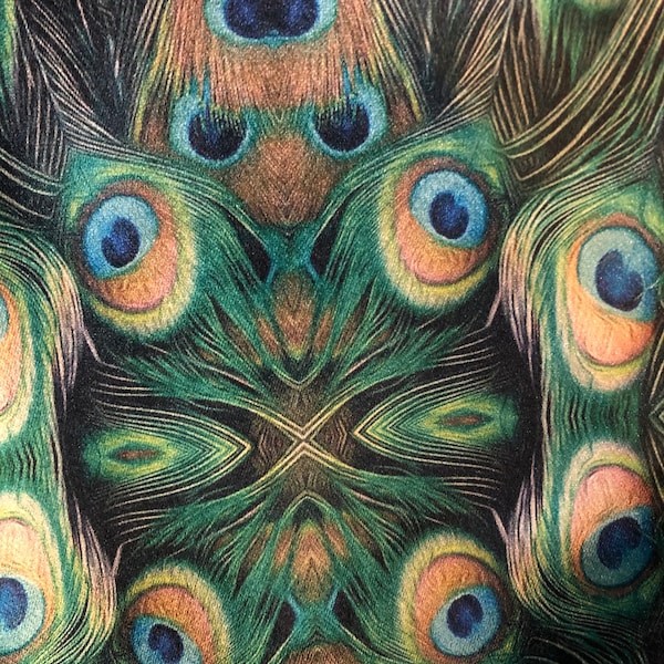 Peacock Upholstery Fabric - Etsy