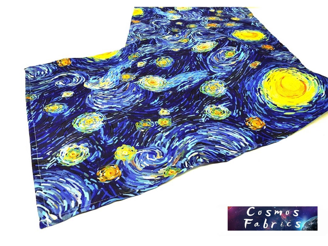 Van Gogh Starry Night Pattern Table Runner, 16''x 55'' (40x140cm) Art ...