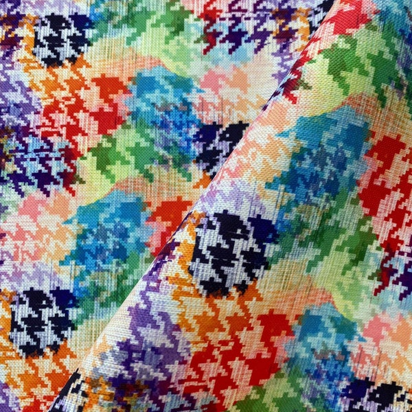 Houndstooth Fabric - Etsy