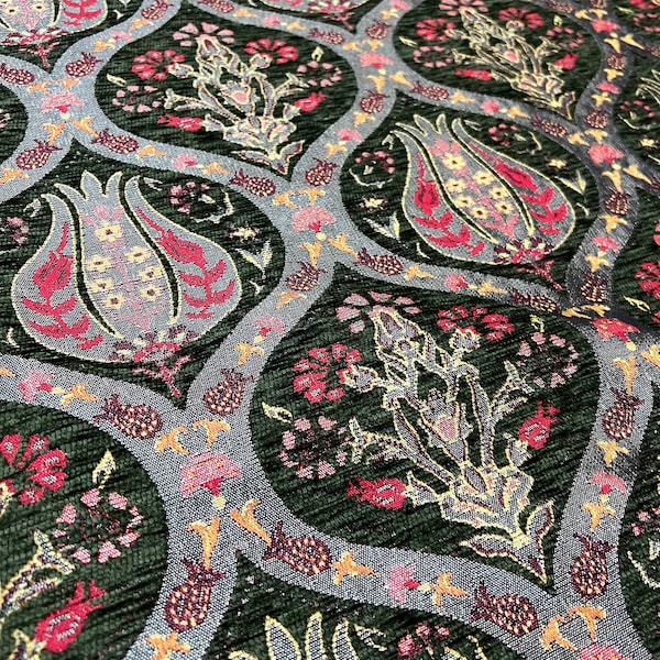 Green Turkish Upholstery Fabric - Etsy