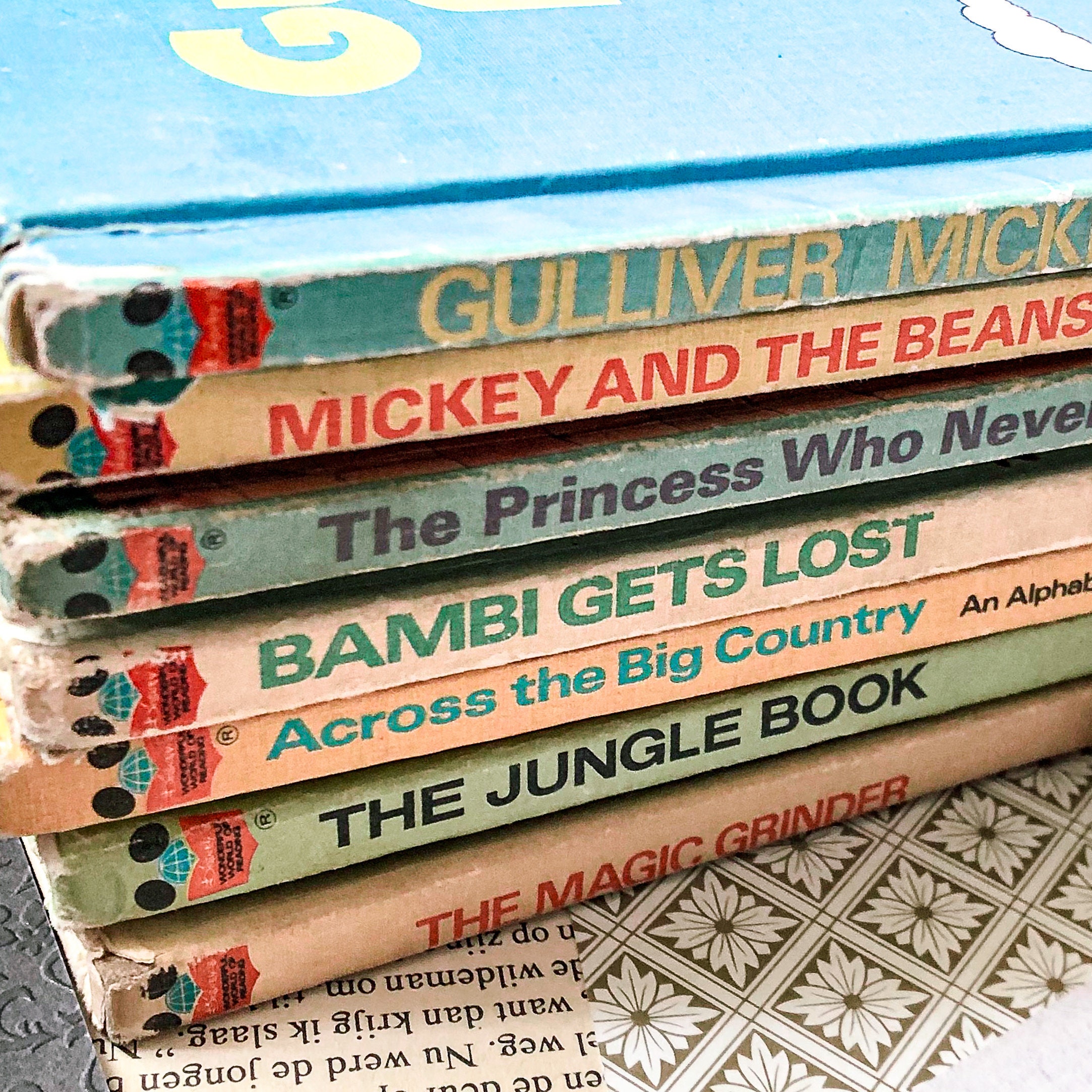 1975 Vintage, Hardcover Book, Gulliver Mickey, Wonderful World of ...