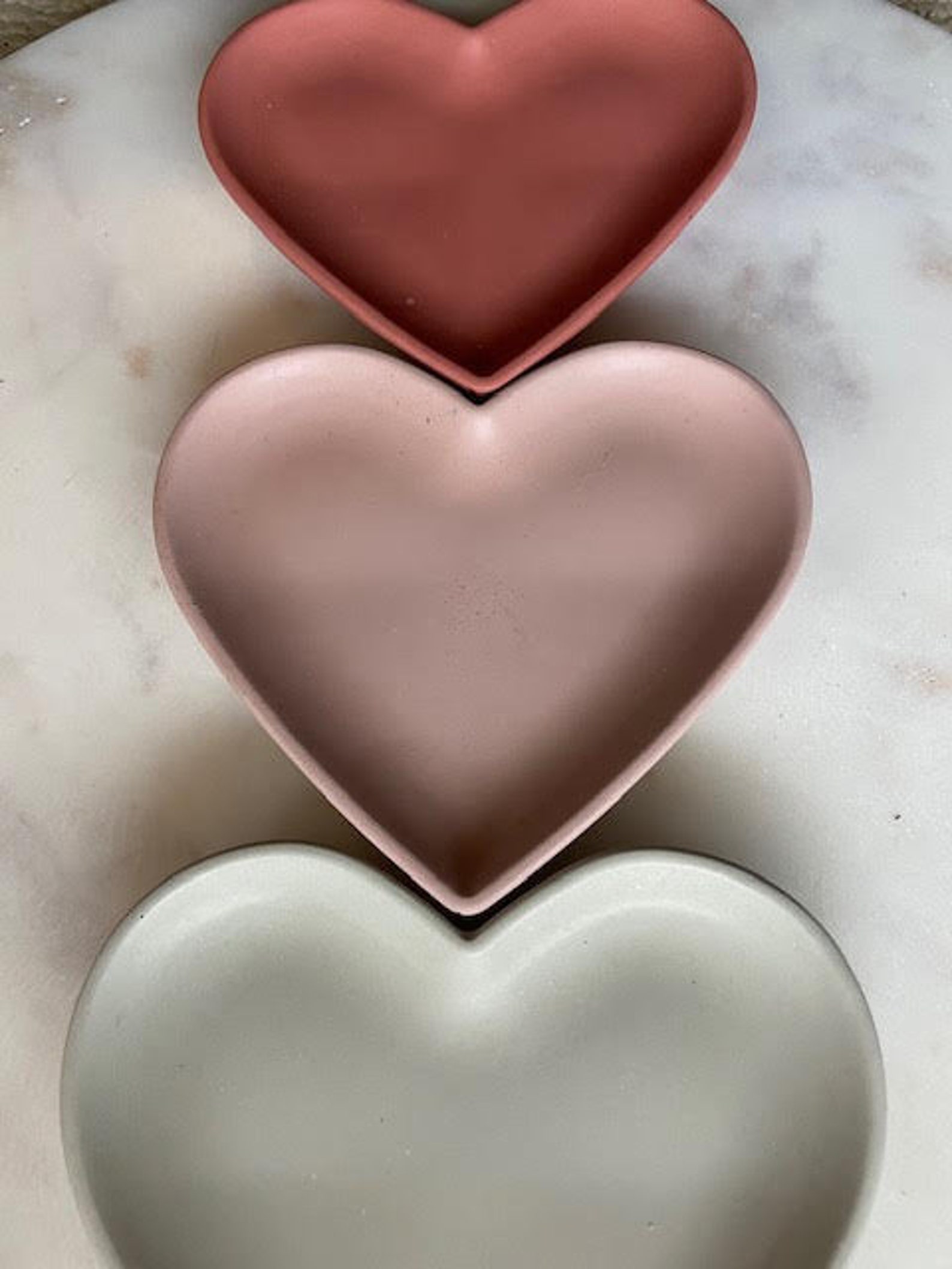 Concrete Heart Trays - Etsy