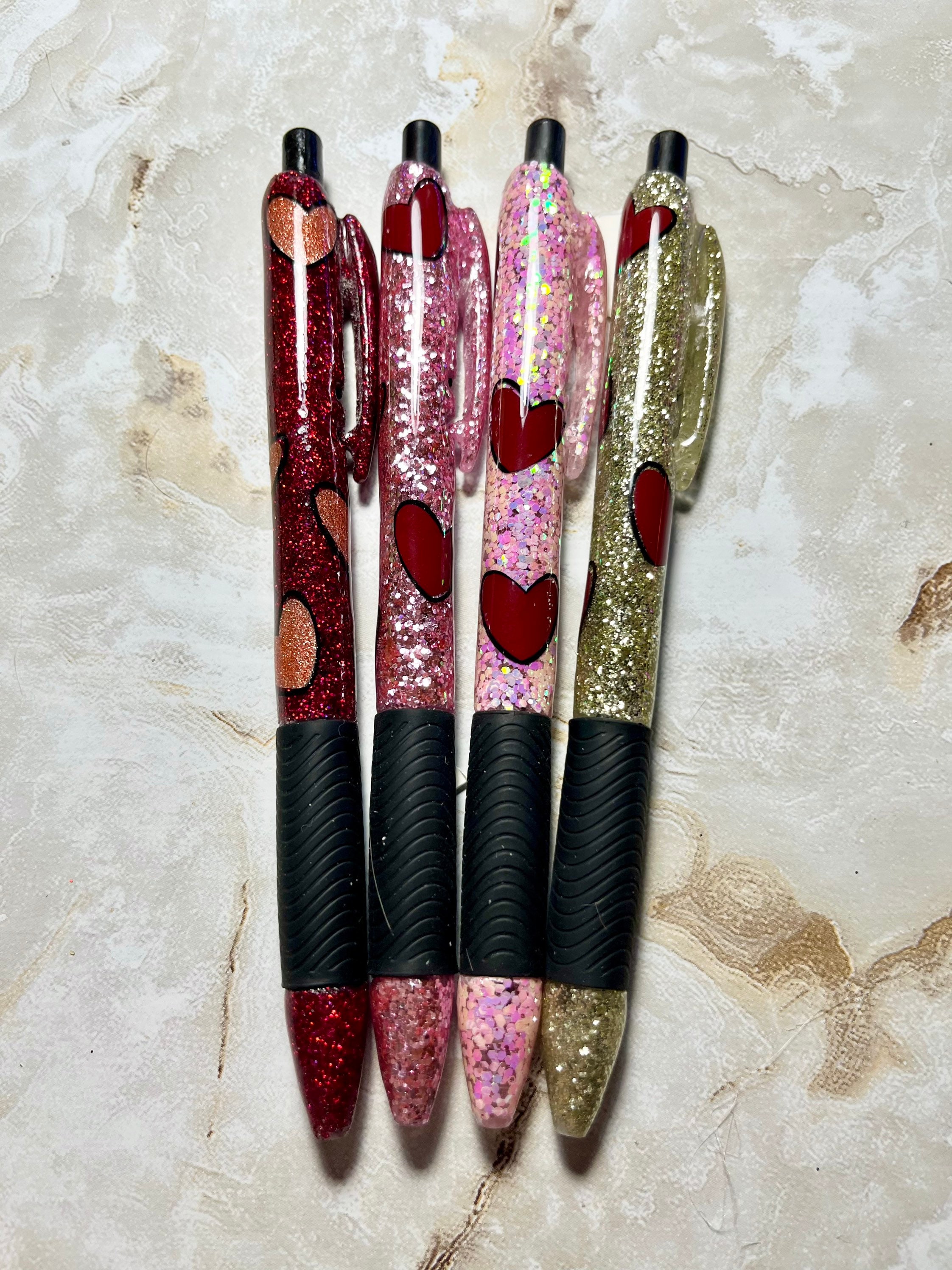 Valentine Glitter Pens Glitter Pens Customizable Glitter - Etsy