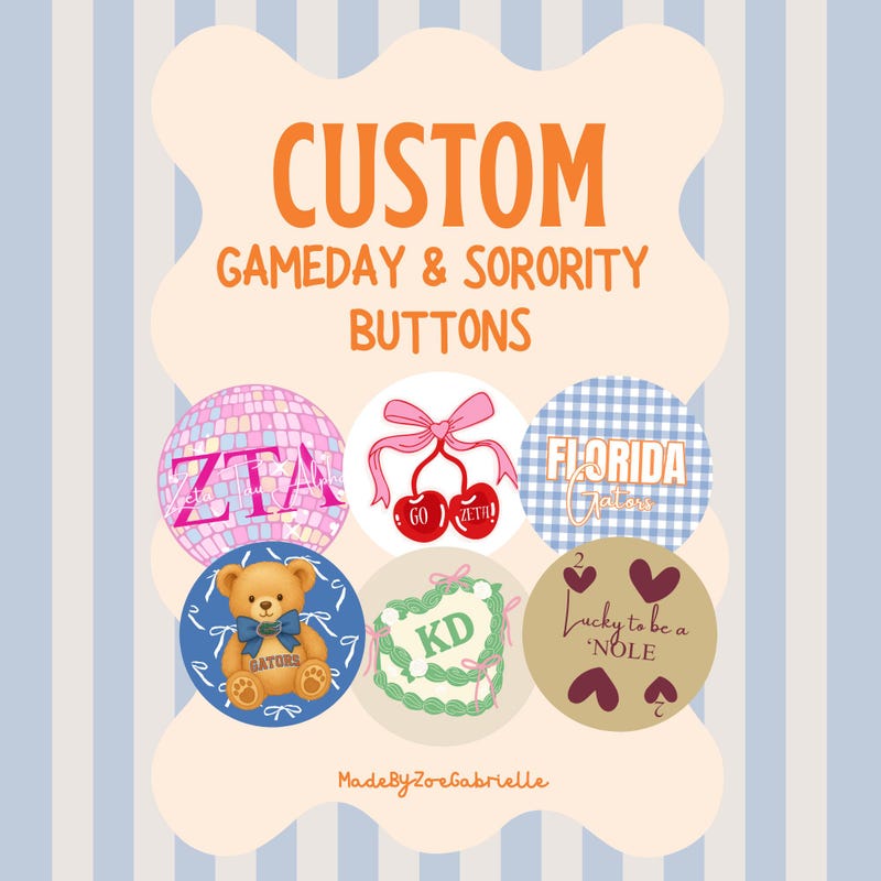 Sorority Buttons - Etsy