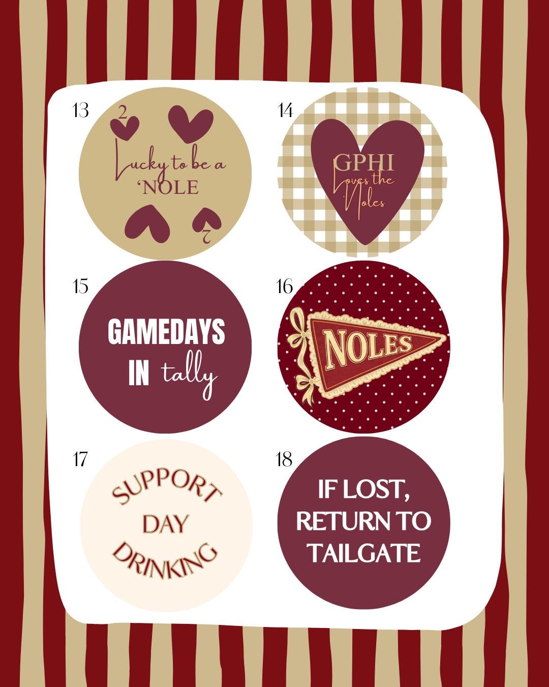 Custom 3" Game Day Button - Personalized College, Sorority & Fraternity ...