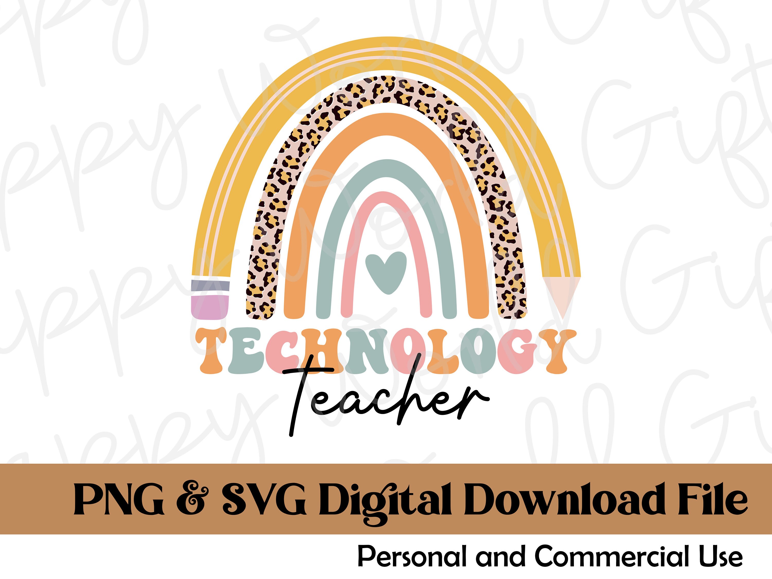 Technology Teacher PNG Technology Teacher SVG Computer Lab - Etsy