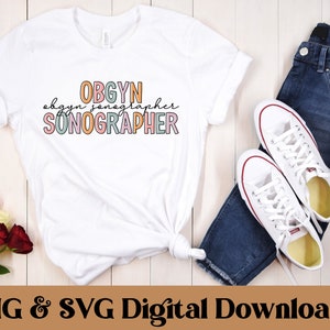 Obgyn Sonographer Svg, Sonography Technologist Png, Ultrasound Tech Svg ...