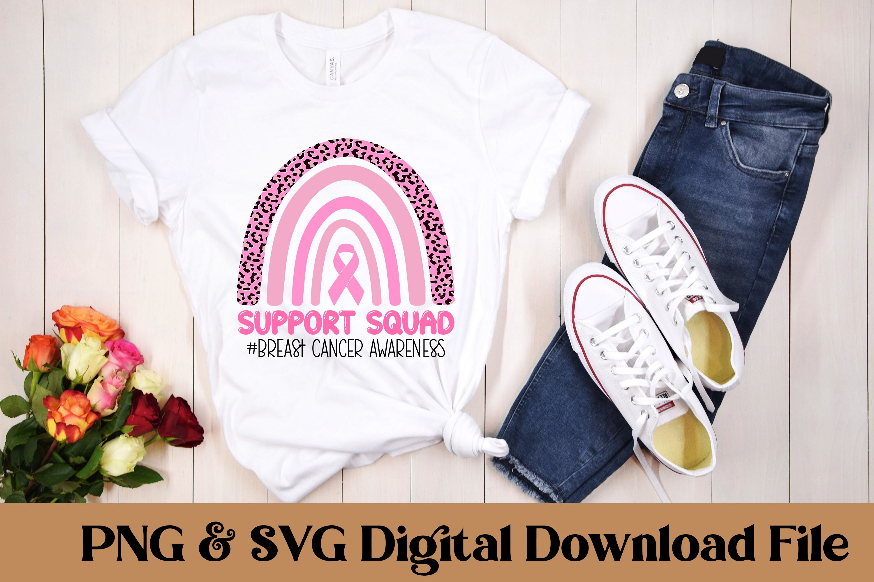 Support Squad Svg Fight Breast Cancer PNG Breast Cancer - Etsy