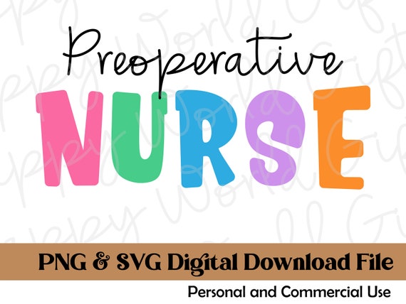 Enfermera preoperatoria PNG Enfermera preoperatoria SVG - Etsy México