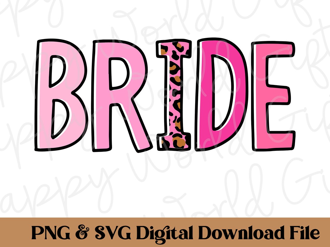 Bride Svg Bride Png Bridal Svg Bridesmaid Svg Wedding Svg - Etsy