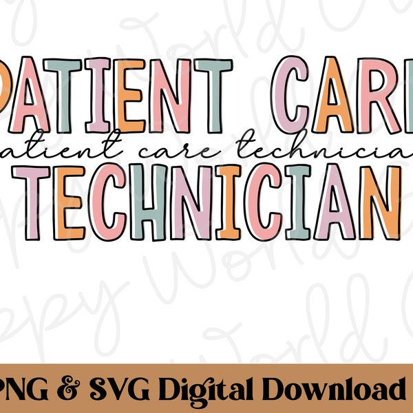 Patient Care Technician Png - Etsy