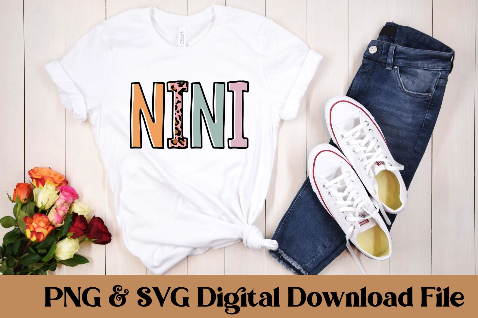 Nini Svg, Nini Png, Blessed Grandma SVG, Gigi Svg, Gigi Png, Blessed ...