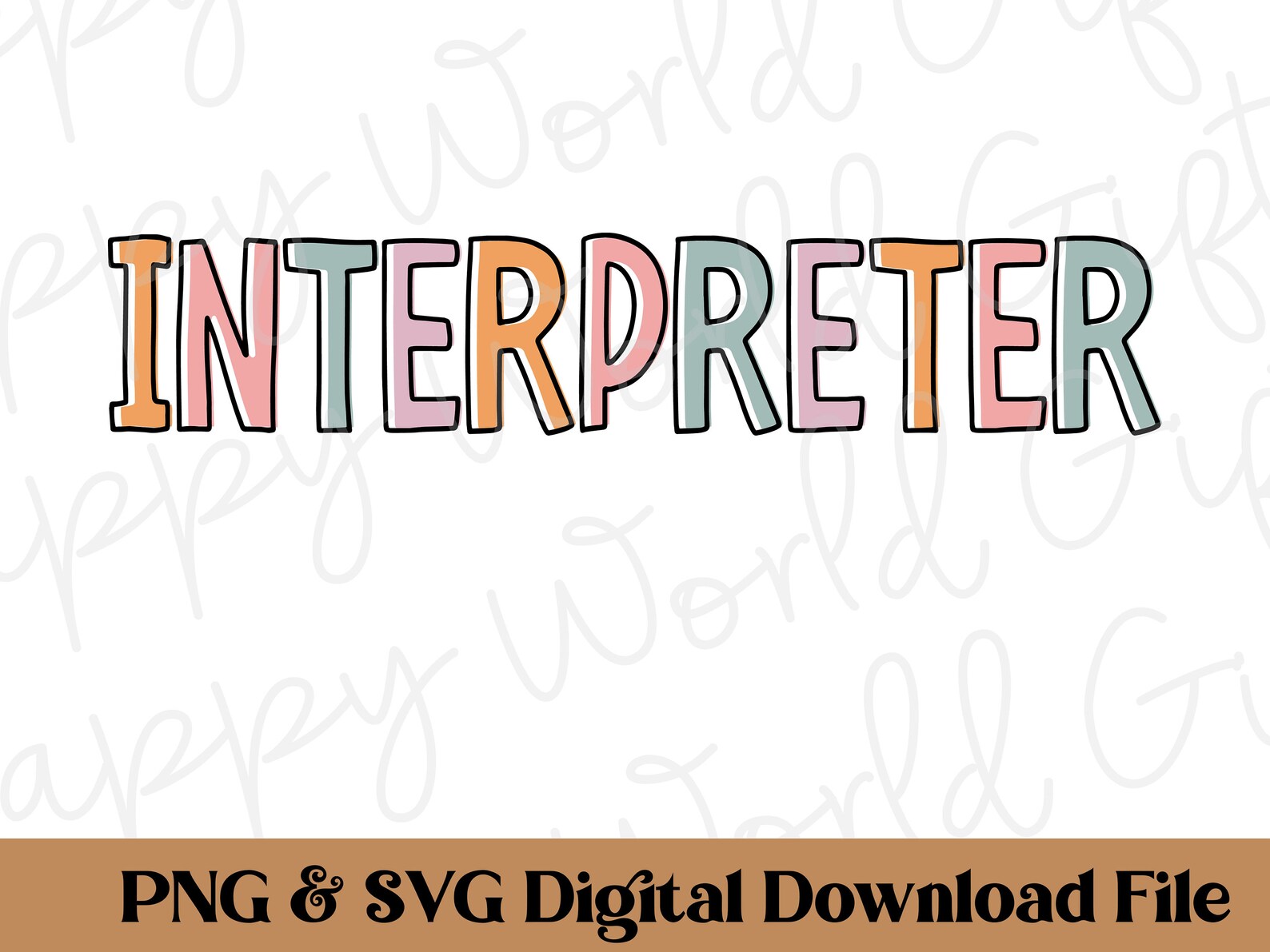 Interpreter PNG, Interpreter SVG, ASL Interpreter Svg, Digital Sign ...