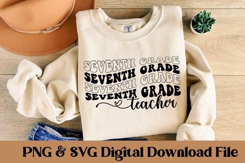 Teacher SVG, Seventh Grade Teacher Svg, 7th Grade Teacher Png, Back to ...