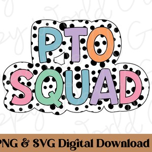 PTO Squad PNG, PTO Crew Svg, Back to School Sublimation Design Download ...