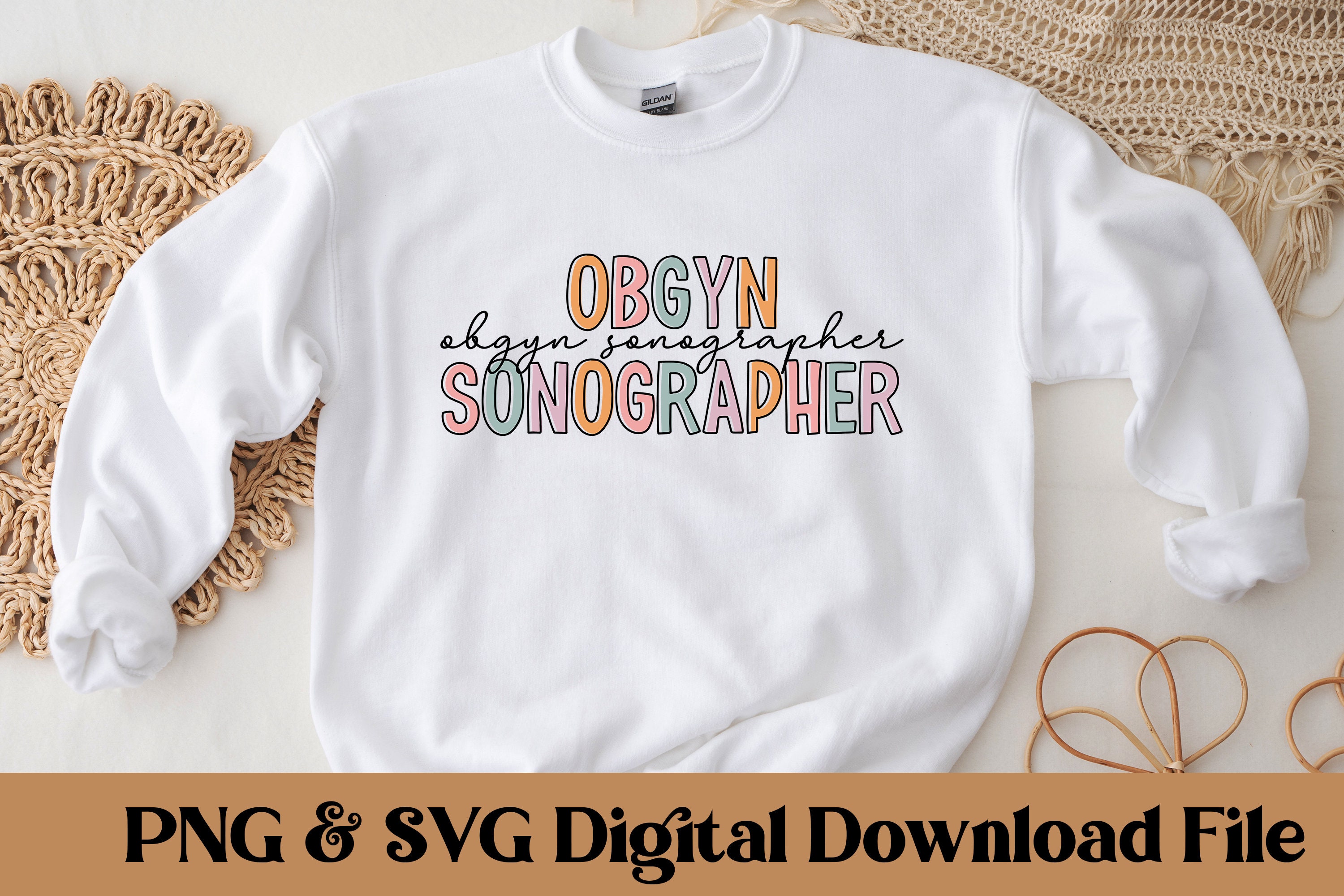 Obgyn Sonographer Svg, Sonography Technologist Png, Ultrasound Tech Svg ...