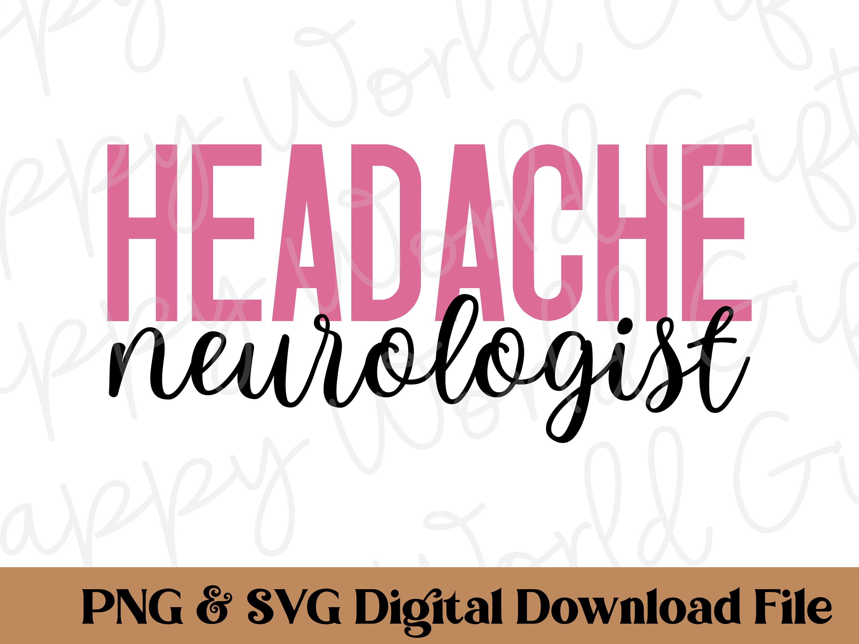 Headache Neurologist Svg, Neurology Png, Neuro Nurse Svg, Neurologist ...