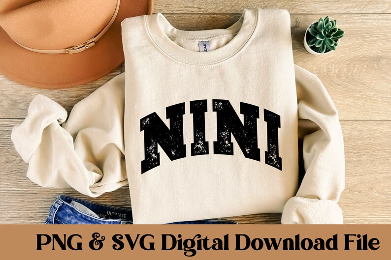Nini SVG PNG PDF, Grandma Cut File for Cricut, Grandma Life Svg ...