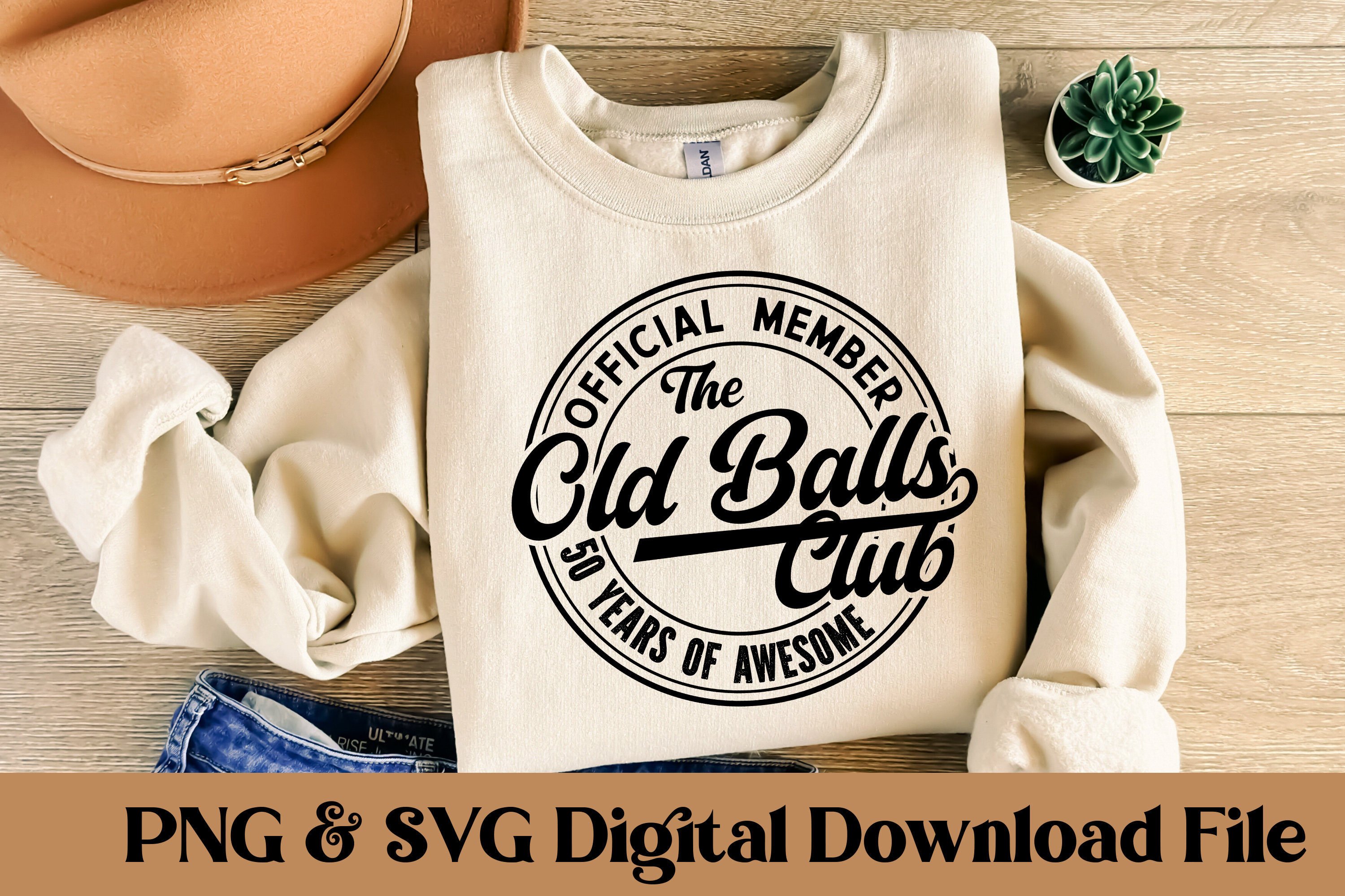 50th Birthday Svg , 50th Birthday Png, Official Member the Old Balls ...