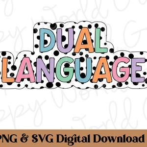 Dual Language Png, Bilingual Teacher Svg, Maestra Png, Maestra Svg ...