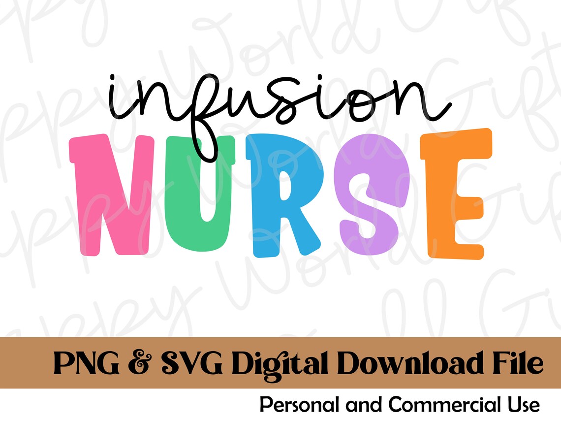 Infusion Nurse Nursing SVG Printable Sublimation Nurse - Etsy