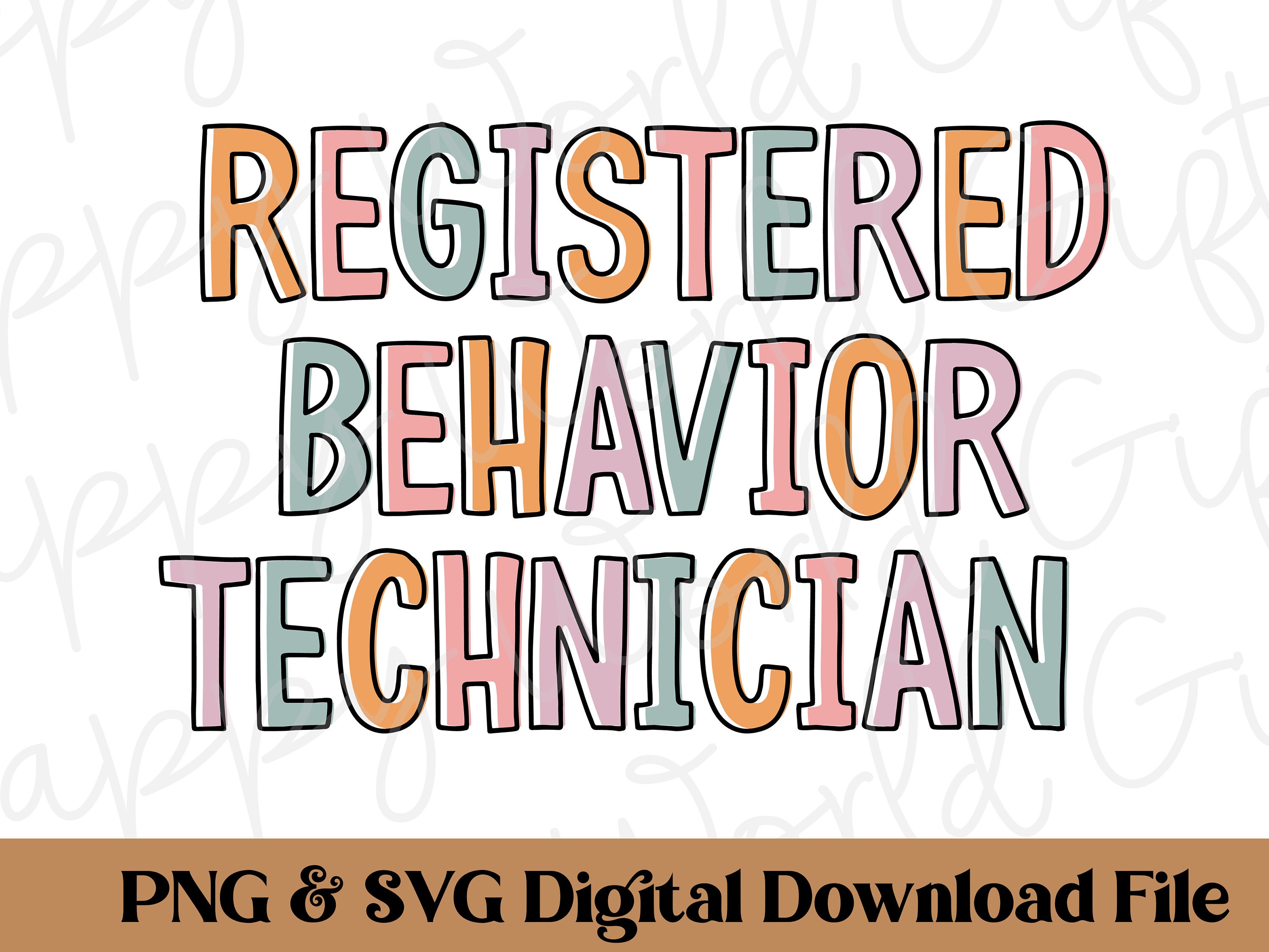 Registered Behavior Technician Svg, Behavior Therapy Png, Behavior ...