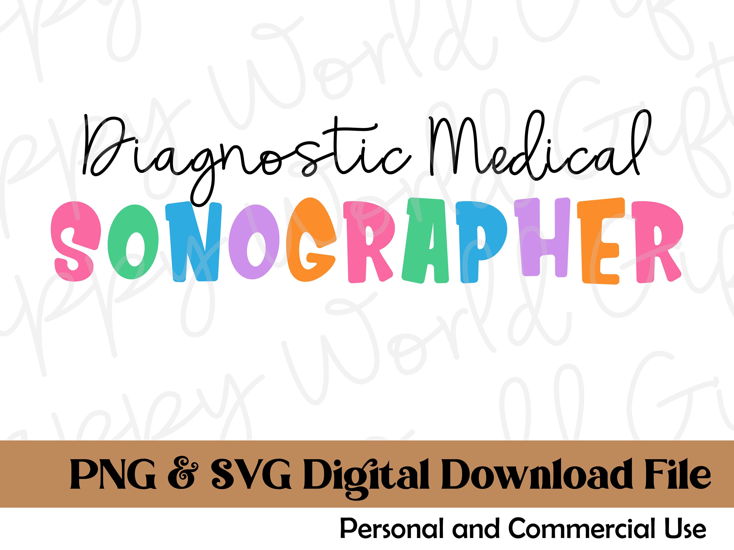 Diagnostic Medical Sonographer Svg Png Cut File, Sonographer Svg Png ...