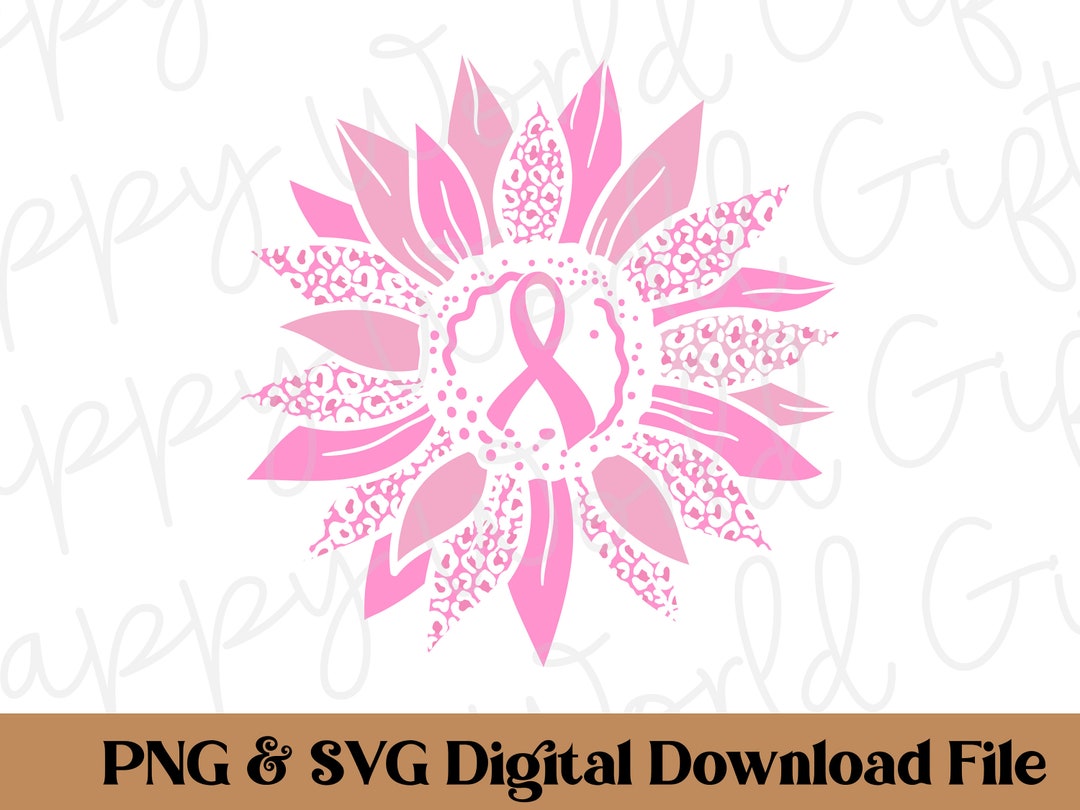 Breast Cancer Awareness Sunflower Png, Cancer Awareness Shirt, Pink ...