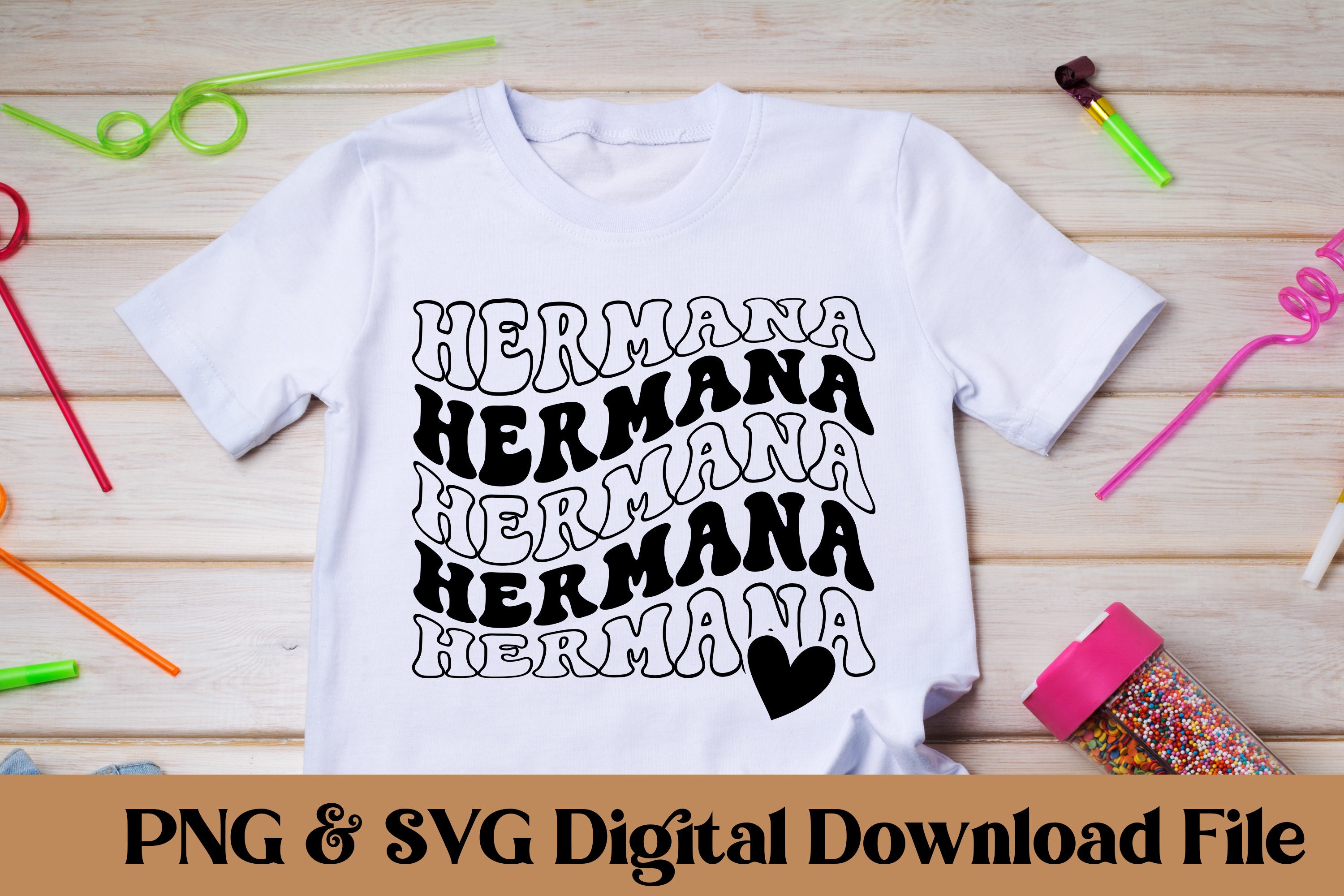 Hermana Svg, Hermana Png, Baby Reveal Svg, Hermana Shirt Design ...
