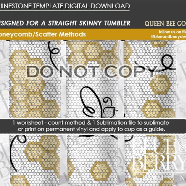 Rhinestone Honeycomb Template - Etsy