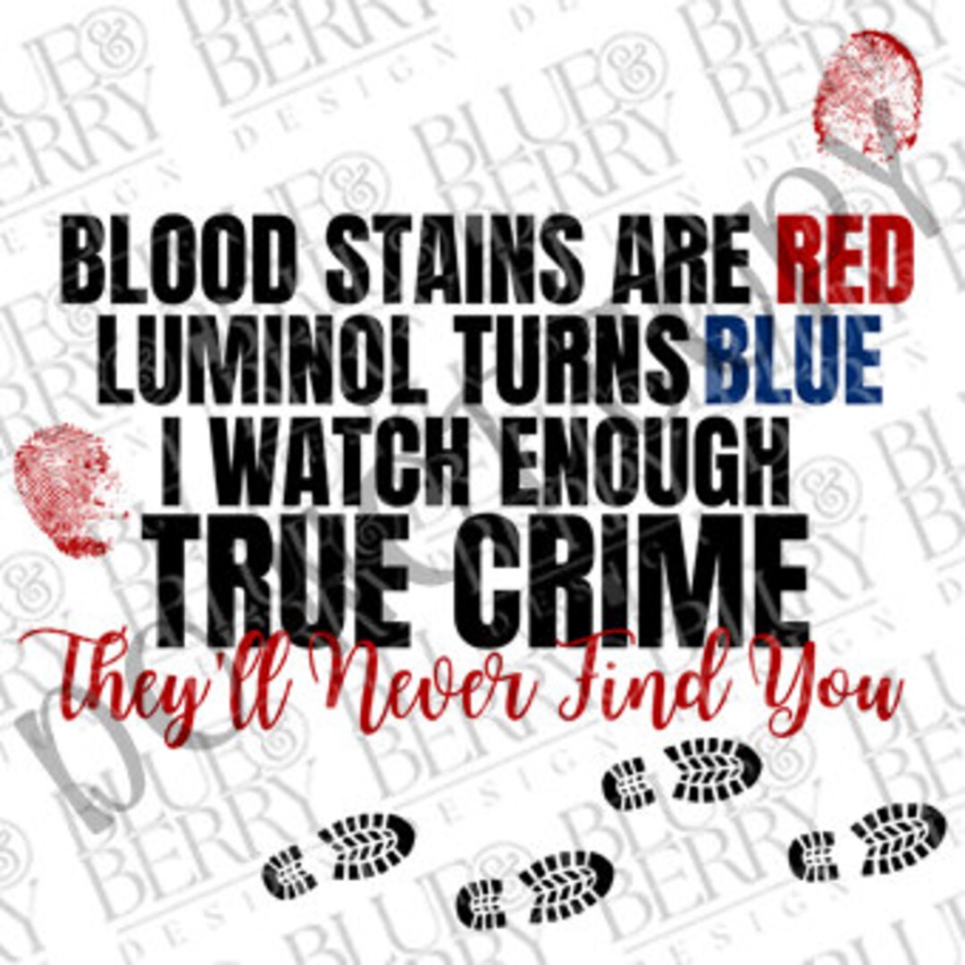 True Crime Digital Download, PNG, Blood PNG, Png Download, True Crime ...