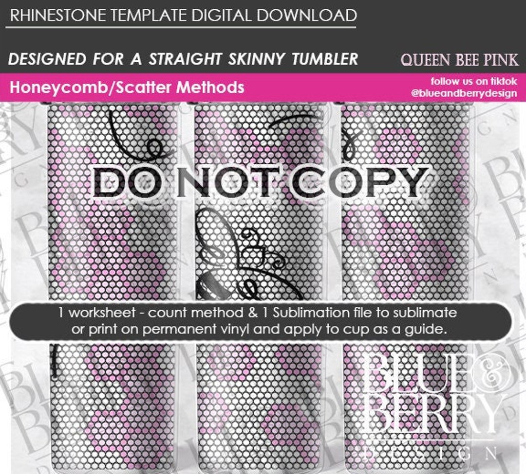 Queen Bee Pink Template 20 Oz, SS16 4MM Honeycomb, Fill, Scatter ...