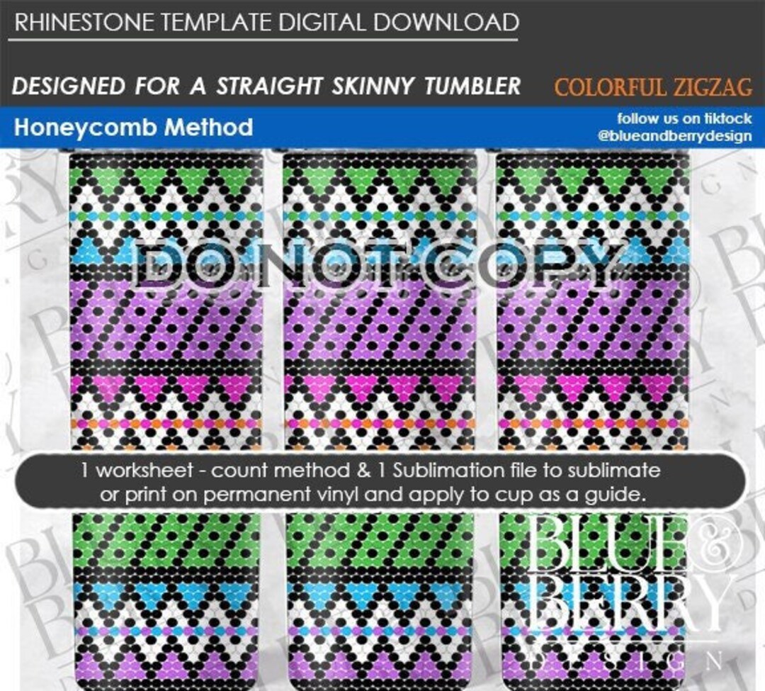 Rhinestone Pattern Sublimation Pattern Rhinestone Template Colorful ...