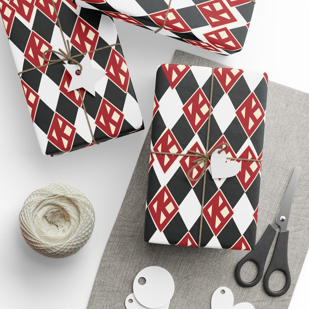 Kappa Gift Wrapping Paper Kappa Alpha Psi Fraternity Inspired Diamond K ...